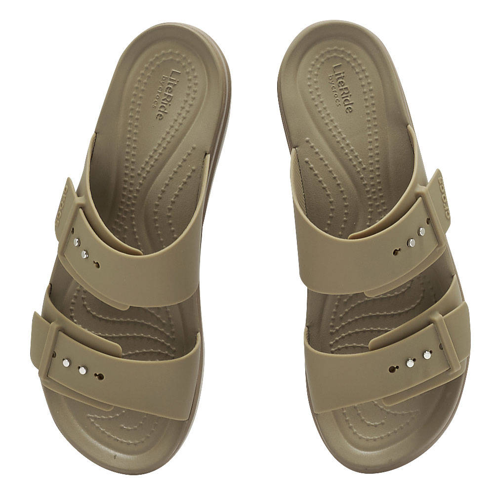 Crocs Brooklyn Buckle Lowwdg 207431-260 - KHAKI | myShoe