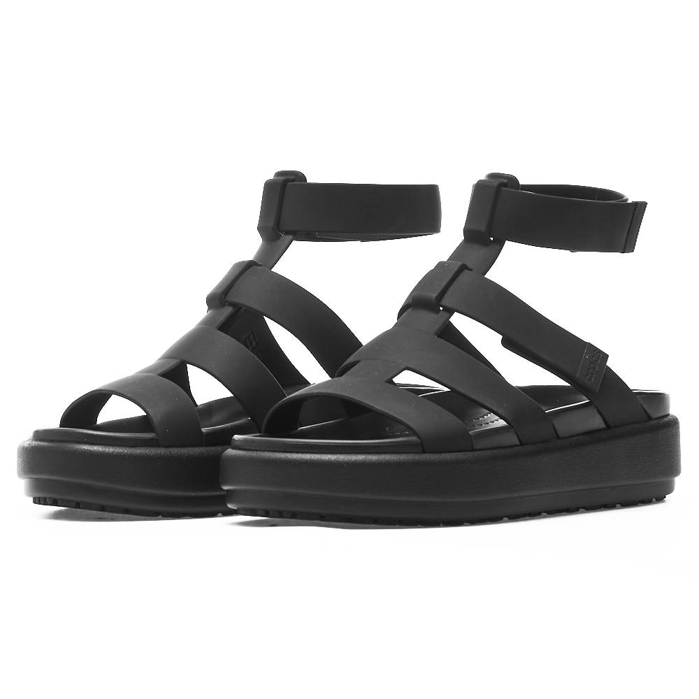Crocs Brooklyn Luxe Gladiator 209557 - BLACK/BLACK | myShoe
