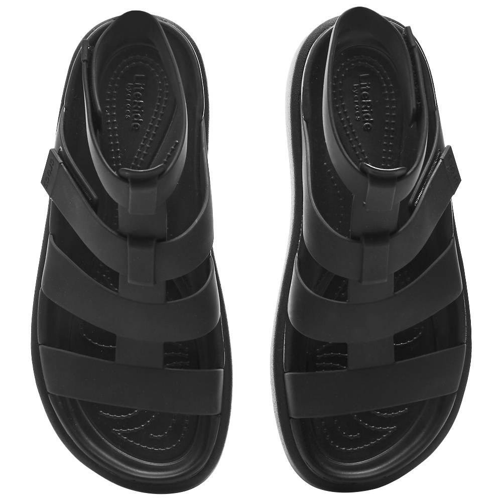 Crocs Brooklyn Luxe Gladiator 209557 - BLACK/BLACK | myShoe