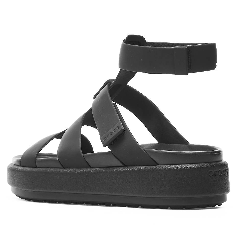 Crocs Brooklyn Luxe Gladiator 209557 - BLACK/BLACK | myShoe